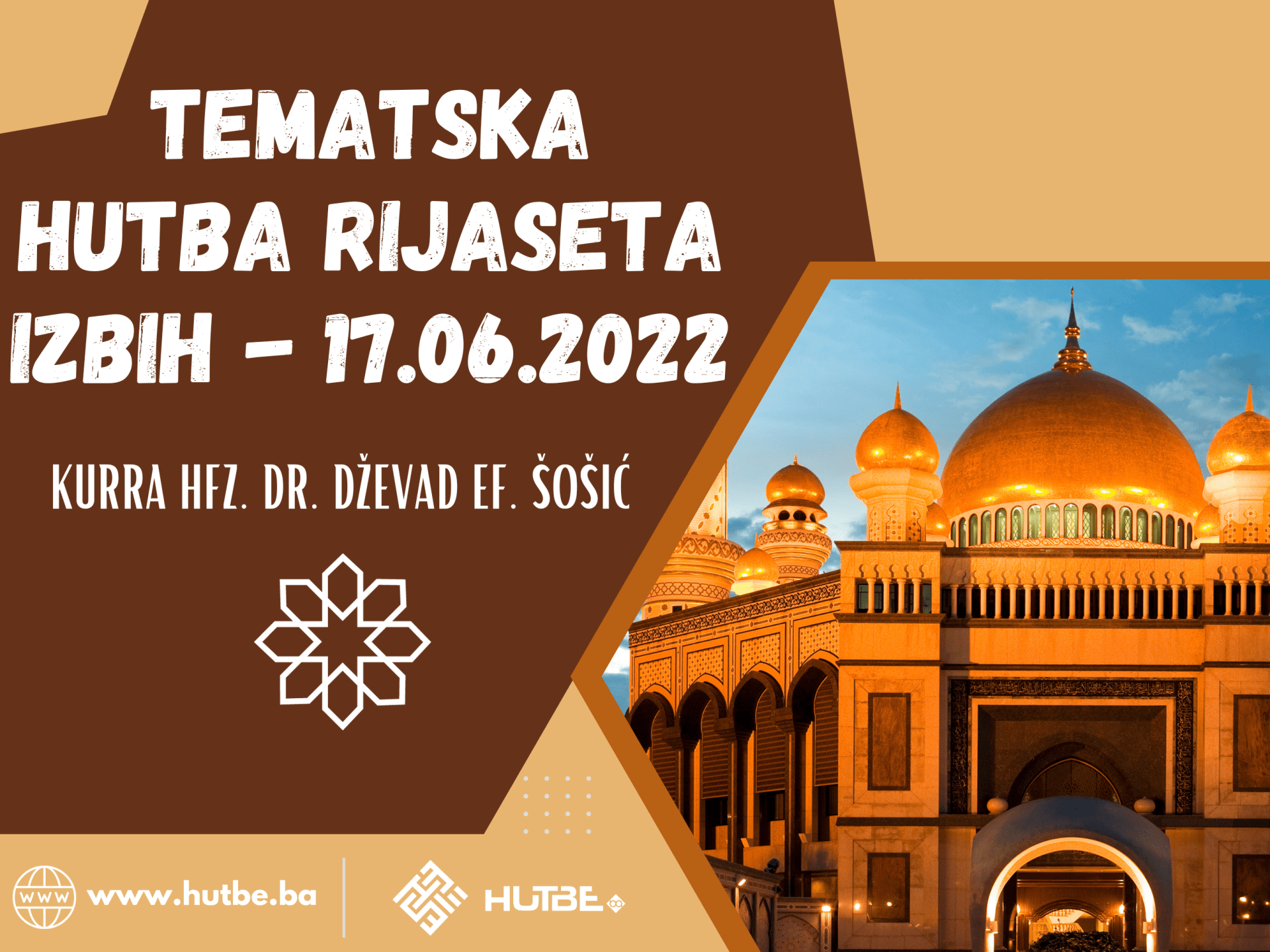 Kurra hfz. dr. Dževad ef. Šošić - Tematska hutba rijaseta IZBiH - 17 ...